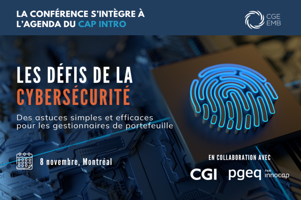 Diner sur les enjeux de la cybersécurité - CGE-EMB